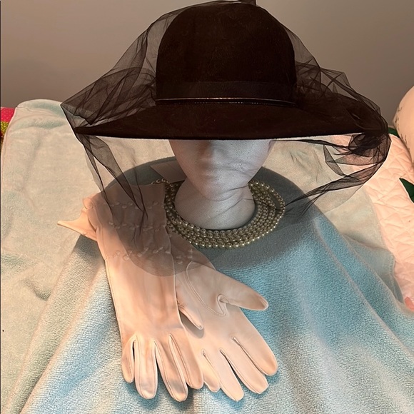 Lancaster | Accessories | Vintage Wide Brimmed Black Hat With Black ...